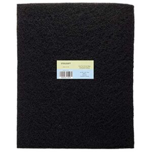 steelsoft extra thick(3/8'') 16x50''merv 7 cut to size activated carbon filter charcoal air filter sheet for litter box,compost bin,air purifier,ac,range hood odor absorbing