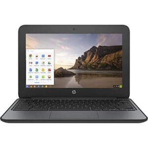 hp chromebook 11 g4 11.6" 4gb 16gb intel celeron n2840 x2 2.16ghz, black (renewed)