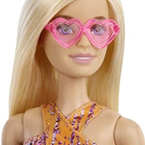 Barbie Advent Calendar with Barbie Doll (12-in), 24 Surprises Including Day-to-Night Trendy Clothing & Accessories, Festive Holiday Themed Packaging for Kids 3 to 7 Years Old