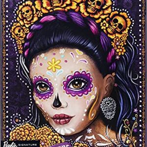 Barbie 2021 Dia De Muertos Doll (11.5-in) Wearing Traditional Embroidered Dress, Flower Crown & Calavera Face Paint, Gift for Collectors