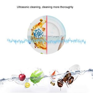 Mini Ultrasonic Dishwasher | Multifunctional Kitchen Dishwasher | Portable USB Dish Washing Machine Cleaner Household Small Installation-free Dishwasher for Trip/Apartment/Home/Dorm(Red)