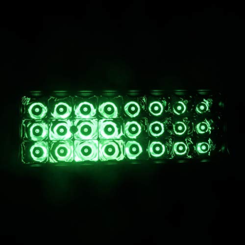 Green Led Off-road Light Bar Pod 36W 7-inch Spot Driving Work Pods Waterproof Fog Lamps for Van Pick-up Truck Car ATV UTV SUV Truck Tractor Boat Fishing Hunting g Deck Trailer Navigation 12V 24V 2pcs