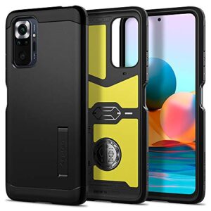 spigen tough armor [extreme protection tech] designed for redmi note 10 pro case/designed for redmi note 10 pro max case (2021) - black