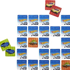 Hot Wheels Make-A-Match Card Game, Match Colors, Images & Shapes, 56 Cards for 2 to 4 Players, Gift for Kids Ages 3 Years & Older