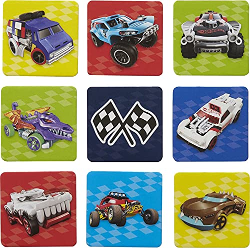 Hot Wheels Make-A-Match Card Game, Match Colors, Images & Shapes, 56 Cards for 2 to 4 Players, Gift for Kids Ages 3 Years & Older