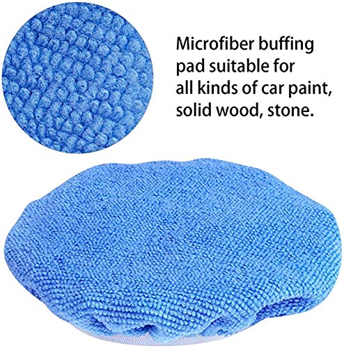 Boltigen Car Polishing Bonnet Pads-8pcs 9 to 10 Inches Soft Microfiber Bonnet Buffing Pad Covers Polishing Bonnet for Most 9 to 10 Inches Car Polishers (9-10inch-8pcs 4colors)