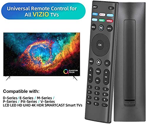 XRT140 Watchfree Smart TV Remote Works with All VIZIO Quantum 4K UHD LED HDR Smart TVs