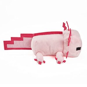 Mattel Minecraft Basic 8-inch Plush Axolotl Stuffed Animal Figure, Soft Doll Inspired by Video Game Character