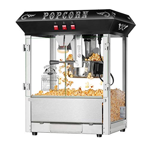 Great Northern Popcorn 269289FYN Countertop Style Popcorn Machine, 8oz, Black