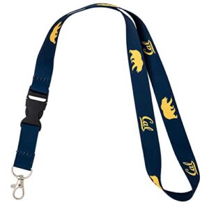 desert cactus university of california berkeley golden bears cal uc car keys id badge holder lanyard keychain detachable breakaway snap buckle (blue cal)