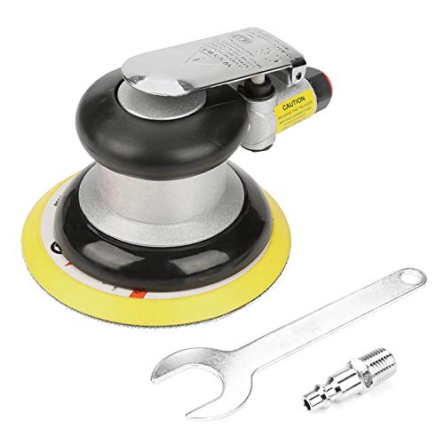 Walfront AT-780 5"/4" Air Random Orbital Sander Round Polisher Pneumatic Hand Sanding Tool Pneumatic Palm Sander(4"), Polishing Machine/Glaze Sealing Machine