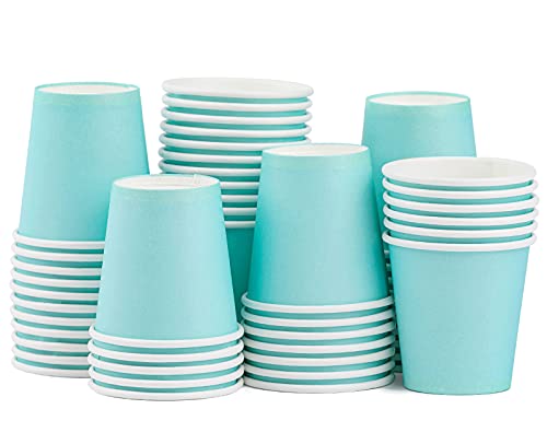 50 Pack 3oz Paper Cups, Bathroom Cups Disposable,Moushwash Cups Small Snack Cups for Water, Juice,Candy Ideal for Party Bathroom and Office