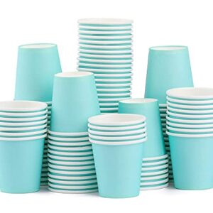 100 Pack 3oz Small Snack Paper Cups For Juice,Candy, Disposable Moushwash Cups for Water, Ideal for Party Bathroom and Office