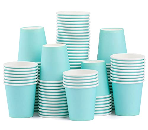 100 Pack 3oz Small Snack Paper Cups For Juice,Candy, Disposable Moushwash Cups for Water, Ideal for Party Bathroom and Office