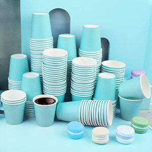 100 Pack 3oz Small Snack Paper Cups For Juice,Candy, Disposable Moushwash Cups for Water, Ideal for Party Bathroom and Office