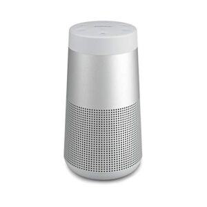 bose soundlink revolve (series ii) portable bluetooth speaker – wireless water-resistant speaker with 360° sound, silver