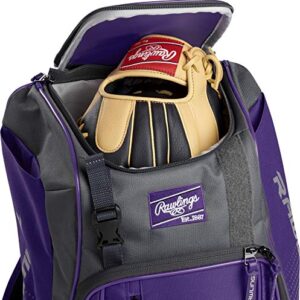 Rawlings Franchise Player's Baseball Backpack, Purple