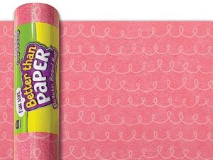 fun size coral pink loop-de-loop better than paper® bulletin board roll