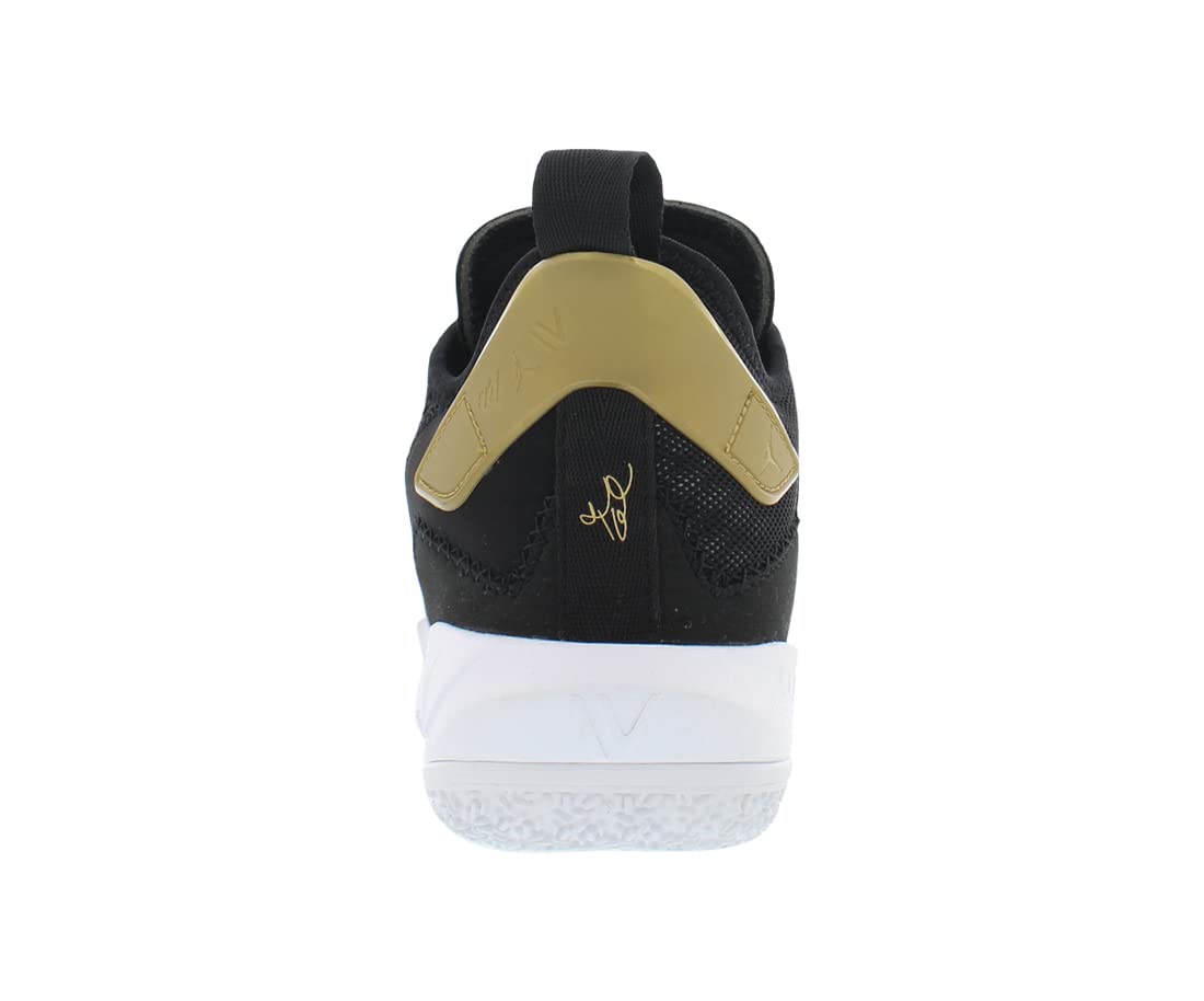 Nike Air Jordan Why Not Zero.4 GS Basketball Trainers CQ9430 Sneakers Shoes (UK 4.5 us 5Y EU 37.5, Black White Metallic Gold 001)