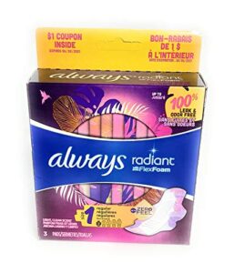 always radiant with flexfoam maxi pads 3pk (1)