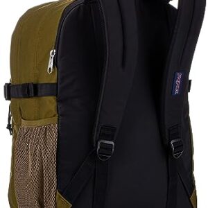 JanSport Main Campus Backpack - Travel, or Work Bookbag w 15-Inch Laptop Sleeve and Dual Water Bottle Pockets, Army Green