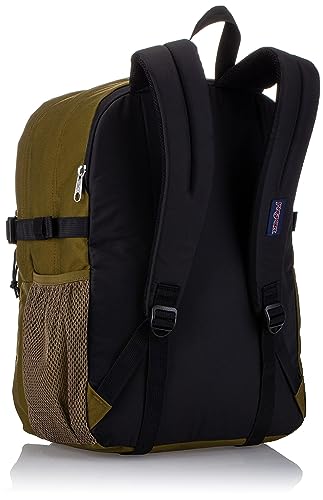 JanSport Main Campus Backpack - Travel, or Work Bookbag w 15-Inch Laptop Sleeve and Dual Water Bottle Pockets, Army Green