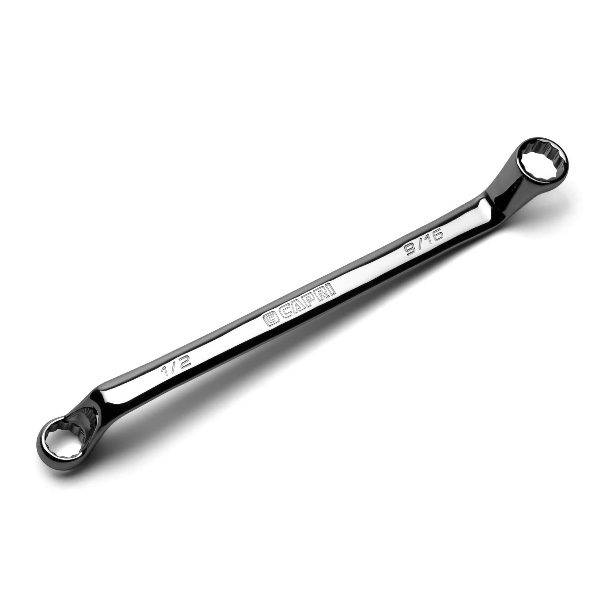 Capri Tools 1/2 x 9/16 in. 75-Degree Deep Offset Double Box End Wrench