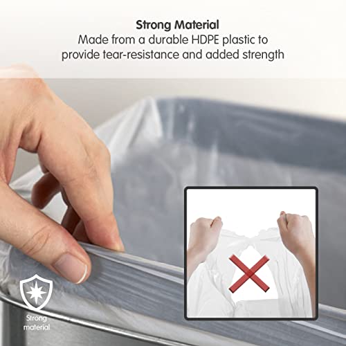 Morphy Richards 979038 Kitchen Bin 60L Lemon Scented Heavy Duty Drawstring Bin Liners, 20 Pack, White compatible with most 60L bin