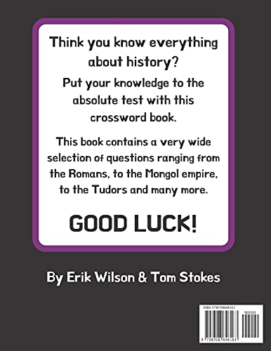 The ultimate history crossword book: Perfect gift for anyone who loves history and crosswords | A4 (History Activity Books)