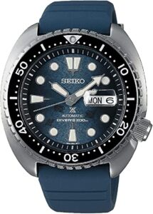 seiko prospex special edition srpf77 blue silicone automatic day date diver's watch