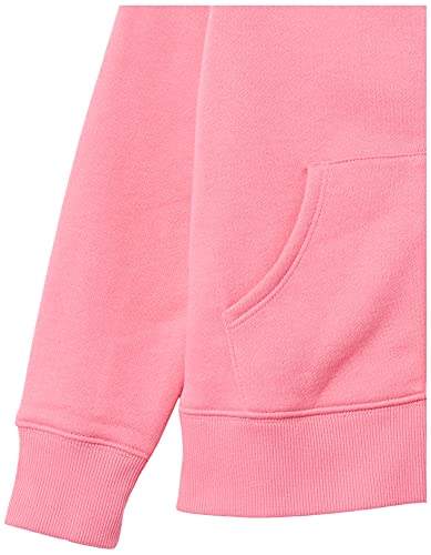 Amazon Essentials Girls' Fleece Zip-Up Hoodie Sweatshirt, Bright Pink, Medium