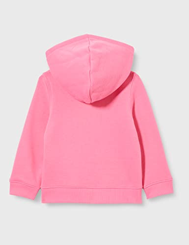 Amazon Essentials Girls' Fleece Zip-Up Hoodie Sweatshirt, Bright Pink, Medium