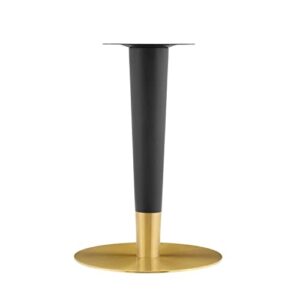 Modway Zinque Artificial Marble Dining Table, 48 Inch, Gold Black