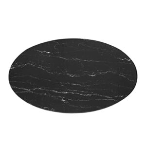 Modway Zinque Artificial Marble Dining Table, 48 Inch, Gold Black