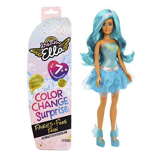 MGA Entertainment Dream Ella Color Change Surprise Fairies - DreamElla | Teal 11.5" Fashion Doll,Blue,578017EUC