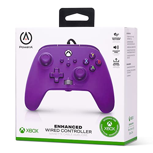 PowerA Enhanced Wired Controller for Xbox Series X|S - Royal Purple