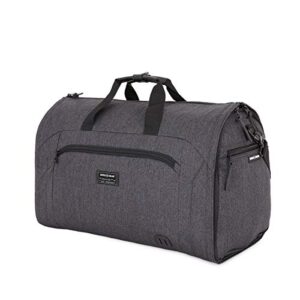 swissgear full-sized folding garment, heather grey, hanging duffel bag (23-inch)