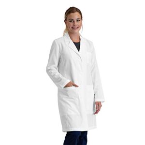 barco essentials womens's lab coat white l