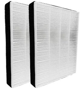 nispira f2 true hepa filter replacement compatible with filtrete room air purifier fap-c02wa-g2, fap-c03ba-g2, fap-t03ba-g2, 2 packs