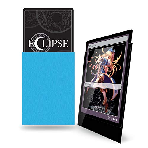 Ultra Pro - Eclipse Gloss Small Sleeves 60 Count (Sky Blue) - Protect All Your Gaming Cards, Sports Cards, and Collectible Cards with Ultra Pro's ChromaFusion Technology