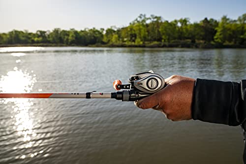 Abu Garcia Max STX Low Profile Baitcast Reel, Size LP (1539731), 5 Stainless Steel Ball Bearings + 1 Roller Bearing, Synthetic Star Drag, Max of 15lb | 6.8kg