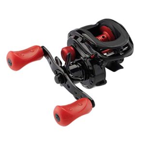 Abu Garcia Max X Low Profile Baitcast Reel, Size LP (1539733), 4 Stainless Steel Ball Bearings + 1 Roller Bearing, Synthetic Star Drag, Max of 15lb | 6.8kg