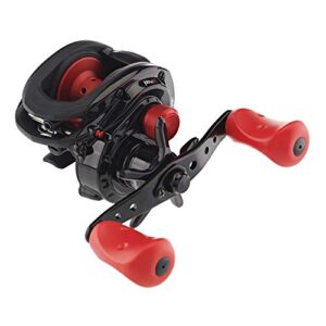 Abu Garcia Max X Low Profile Baitcast Reel, Size LP (1539733), 4 Stainless Steel Ball Bearings + 1 Roller Bearing, Synthetic Star Drag, Max of 15lb | 6.8kg