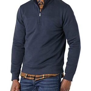 Amazon Essentials Men's Long-sleeve Quarter-zip Fleece Sweatshirt, Navy, Large