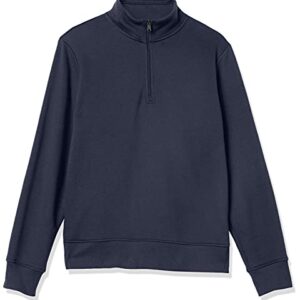 Amazon Essentials Men's Long-sleeve Quarter-zip Fleece Sweatshirt, Navy, Large