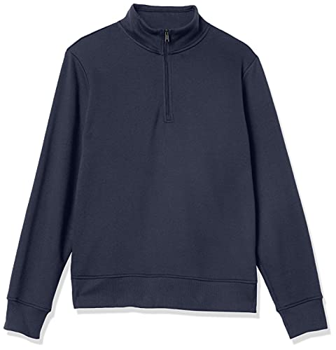 Amazon Essentials Men's Long-sleeve Quarter-zip Fleece Sweatshirt, Navy, Large