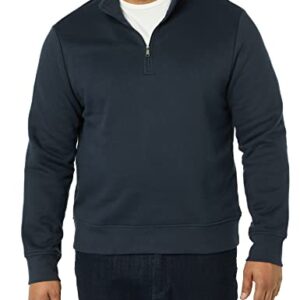 Amazon Essentials Men's Long-sleeve Quarter-zip Fleece Sweatshirt, Navy, Large