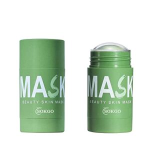 eliversion green tea purifying clay face mask, cleansing mud mask for men and women, moisturizing oil control shrink remove blackheads, shrink pores, improve skin tone (green tea)