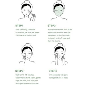 Eliversion Green Tea Purifying Clay Face Mask, Cleansing Mud Mask for Men and Women, Moisturizing Oil Control Shrink Remove Blackheads, Shrink Pores, Improve Skin Tone (Green Tea)