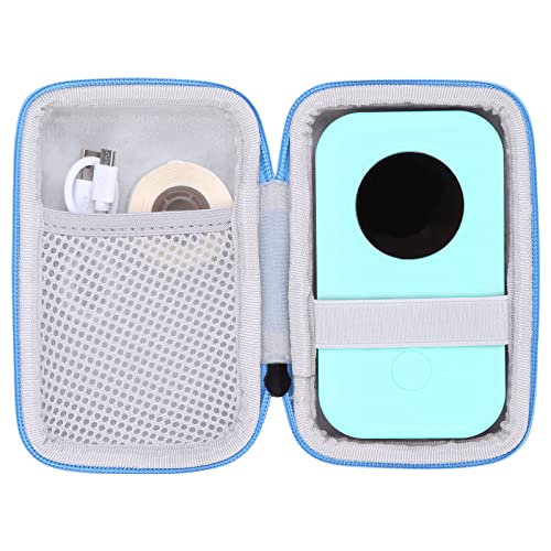 co2CREA Hard Case Replacement for Phomemo D30 D35 Label Maker Machine Portable Mini Thermal Label Printer (Turquoise Case)